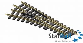 Weiche links WLR3 22.5° + R3 7.5°