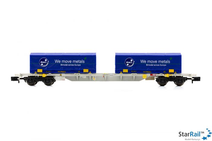 SBB Containerwagen Sgns mit 2x Coil-Container "Rheinkraft" Ep. V-VI