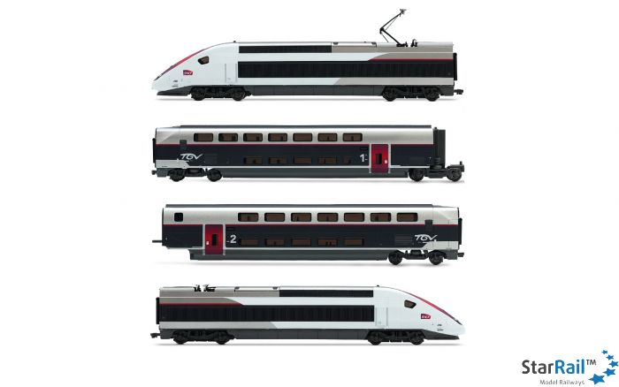 4-teiliges Set TGV Duplex Carmillion SNCF Ep. VI